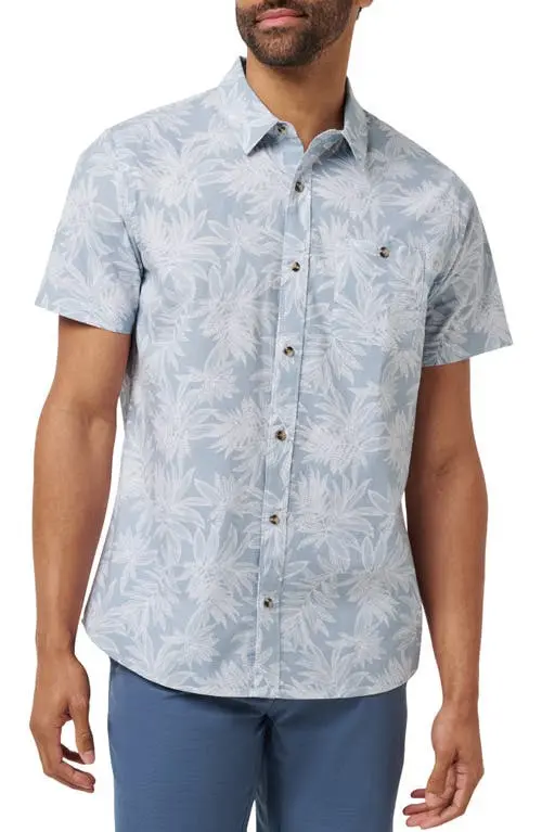 Travis Mathew Poolside Sips Short Sleeve Button-up Shirt