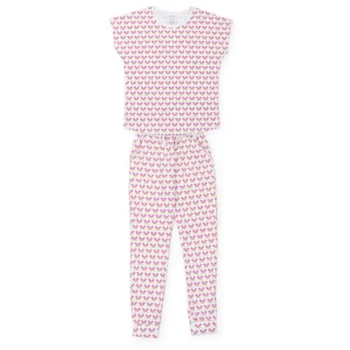 LILA AND HAYES Melanie Pajama Jogger Set - Pickleball Pink