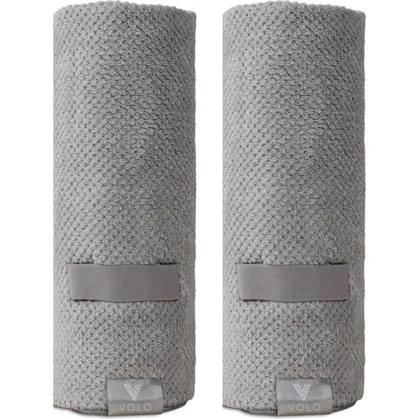 VOLO Hero Hair Towel Duo $88 Value - Luna Gray