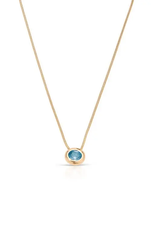 Ettika Cubic Zirconia Pendant Necklace - Blue