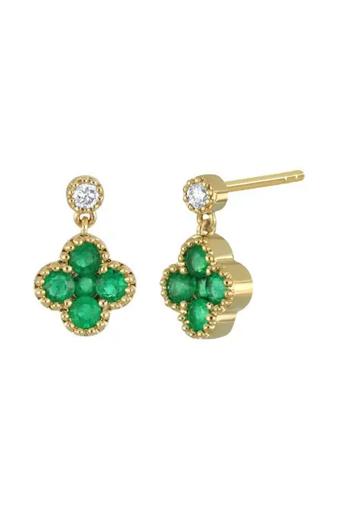 Bony Levy El Mar Drop Earrings - 18k Yellow Gold Emerald