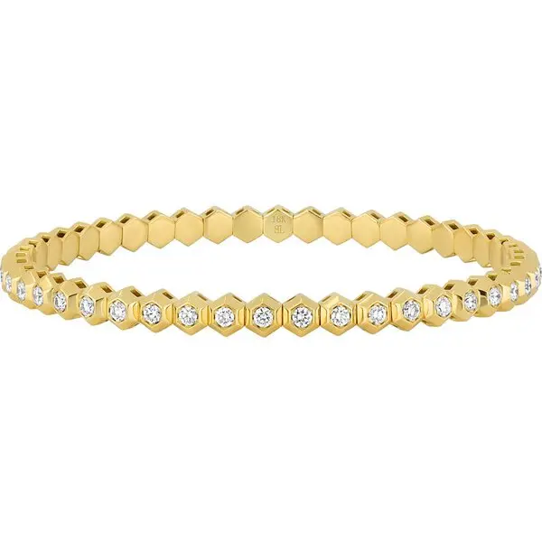 Bony Levy Monaco Diamond Stretch Bracelet - 18k Yellow Gold