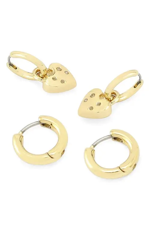 ALLSAINTS Huggie Hoop Earrings Set - Gold