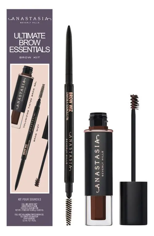 ANASTASIA BEVERLY HILLS Ultimate Brow Essentials Kit $51 Value - Dark Brown