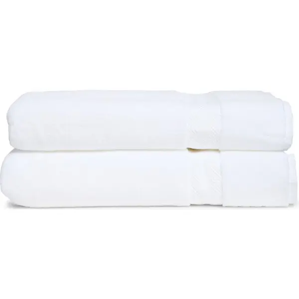 Nordstrom Organic Hydrocotton Set Of 2 Bath Sheets - White