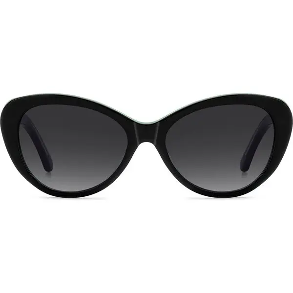 Kate Spade New York 55mm Cat Eye Sunglasses - Black/dark Grey