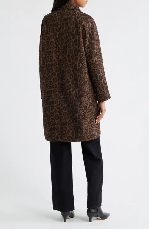 Bcbgmaxazria Faux Suede Paneled Coat - Leopard