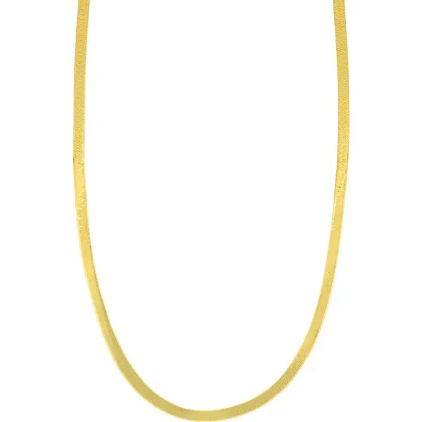 Bony Levy 14k Gold Herringbone Chain Necklace - Yellow