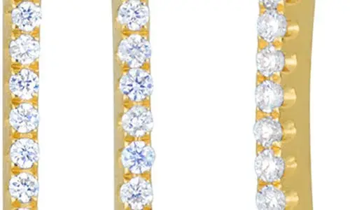 Bony Levy 18k Gold & Diamond Hoop Earrings