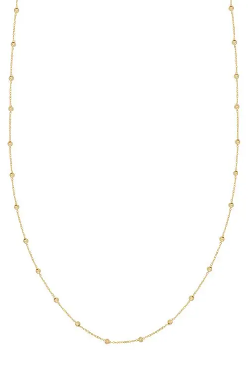 Bony Levy 14k Gold Ball Station Chain Necklace - 14k Yellow Gold