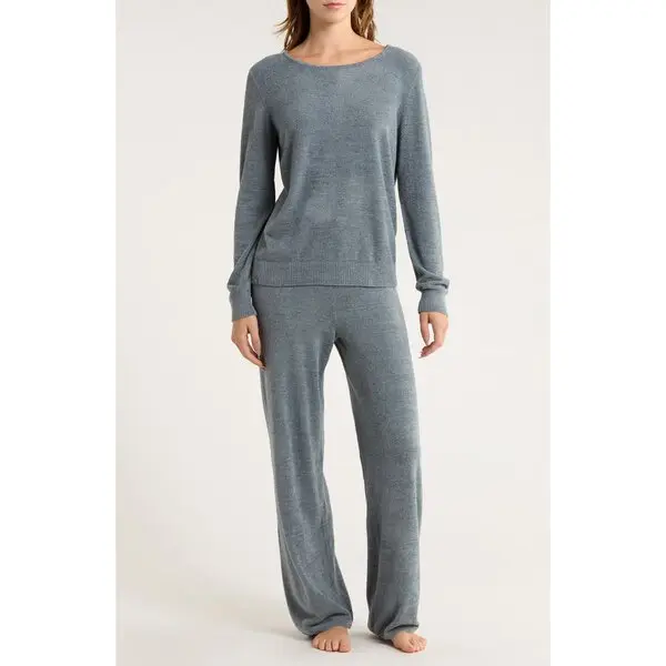 Barefoot Dreams Cozychic® Ultra Lite® Boat Neck Pajamas - Blue Cove