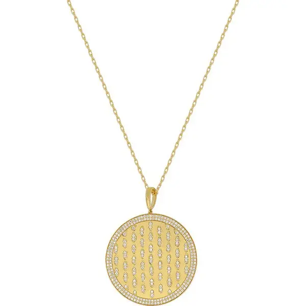 Bony Levy Kiera Diamond Medallion Necklace - 18k Yellow Gold