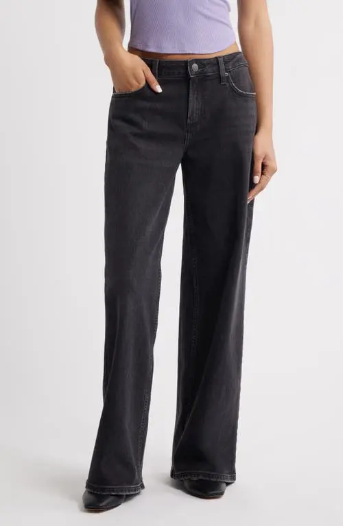 Bp. Low Rise Baggy Wide Leg Jeans - Washed Black