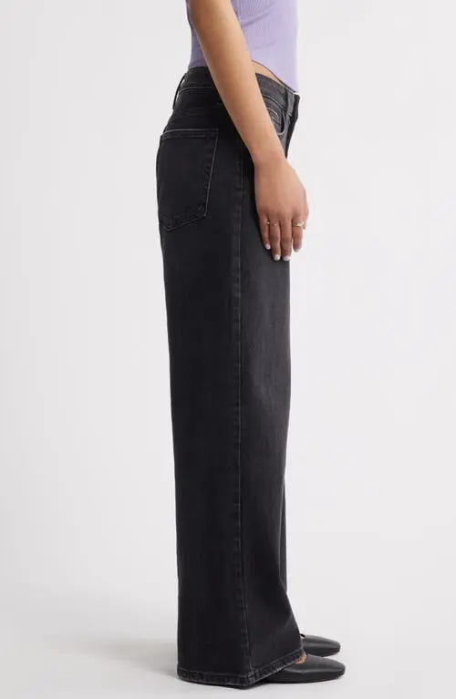 Bp. Low Rise Baggy Wide Leg Jeans - Washed Black