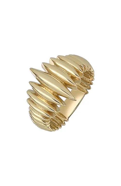 Bony Levy 14k Gold Fluted Ring - 14k Yellow Gold