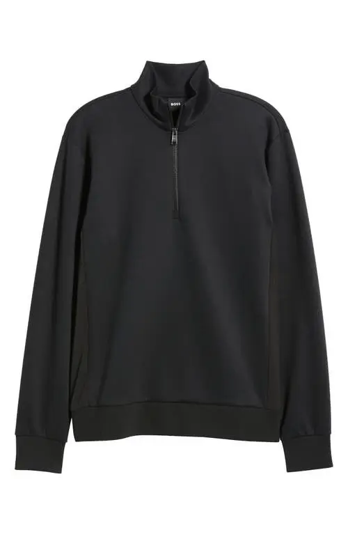 BOSS Quarter Zip Pullover - Black