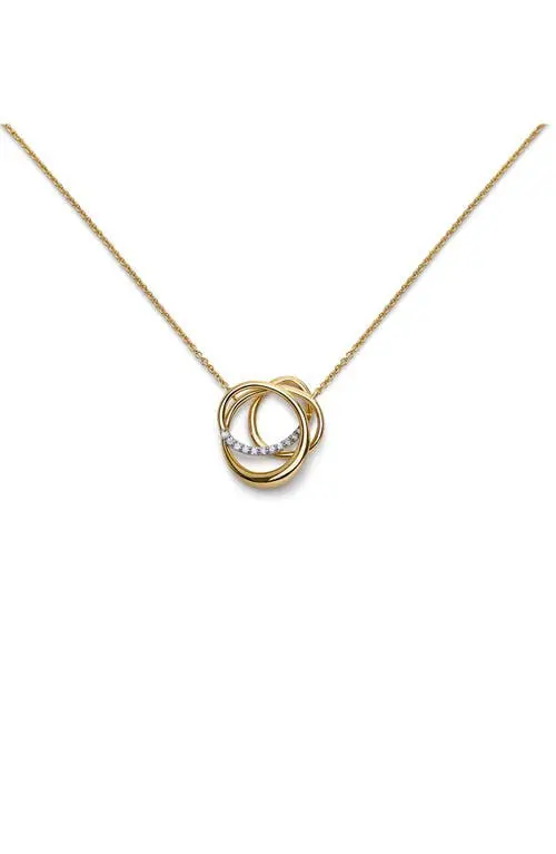 Monica Vinader Nura Wrap Lab Grown Diamond Pendant Necklace - 18k Gold Vermeil /diamond
