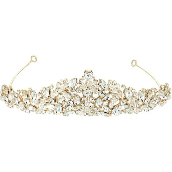 Brides & Hairpins Elizabeth Crystal Crown - Gold