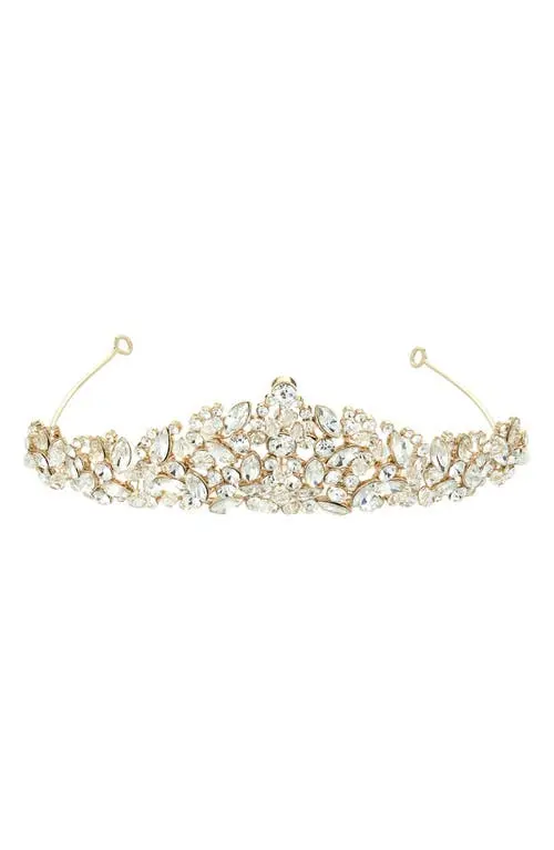 Brides & Hairpins Elizabeth Crystal Crown - Gold