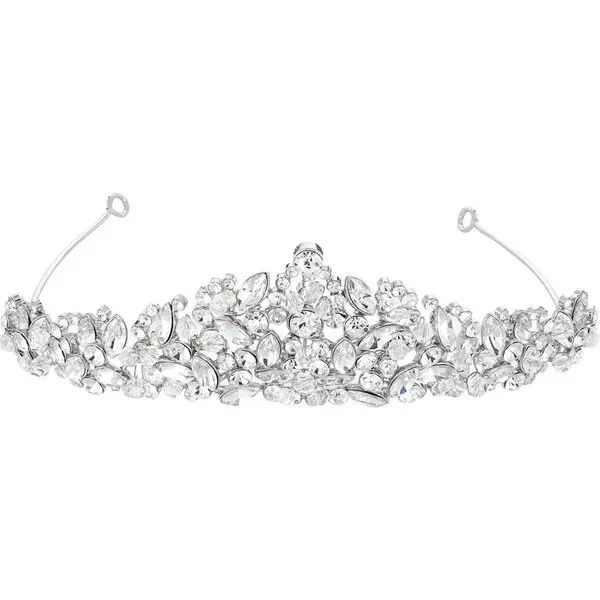 Brides & Hairpins Elizabeth Crystal Crown - Silver