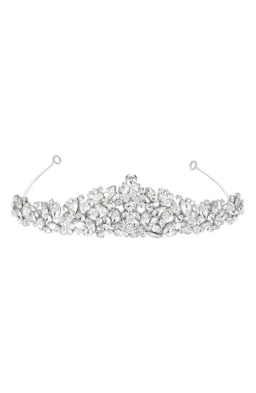 Brides & Hairpins Elizabeth Crystal Crown - Silver