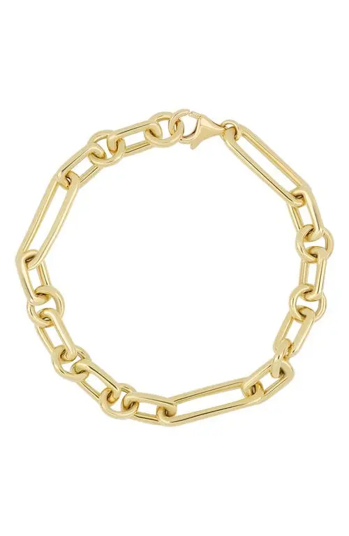 Bony Levy 14k Gold Mixed Link Chain Bracelet - 14k Yellow Gold