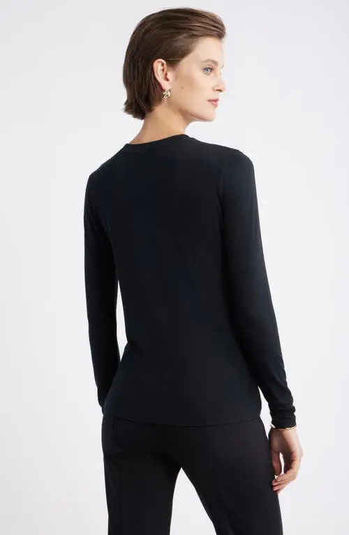 Nordstrom Long Sleeve Crewneck T-shirt - Black