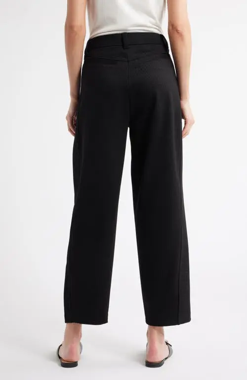 Wit & Wisdom Skyrise Pleated Pinstripe Barrel Leg Ankle Trousers