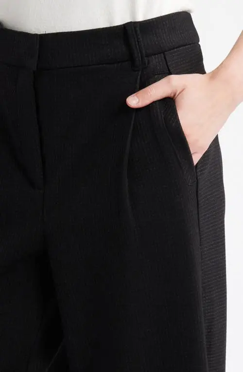 Wit & Wisdom Skyrise Pleated Pinstripe Barrel Leg Ankle Trousers