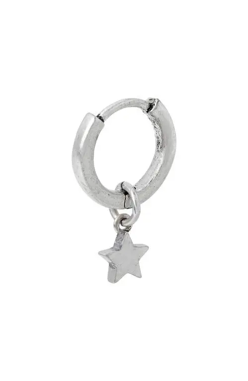ALLSAINTS Star Huggie Hoop Earrings - Warm Silver