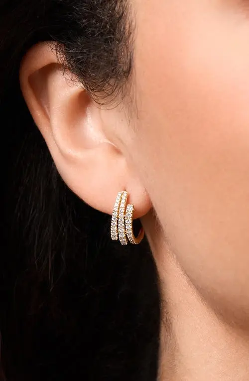 Bony Levy Diamond J-hoop Earrings