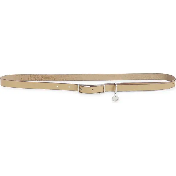 Rag & Bone Baby Rounded Rebound Leather Belt - Dune