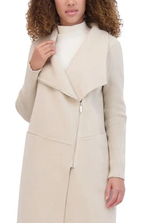 KENNETH COLE Double-face Wool-blend Coat - Sand