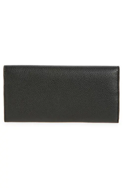 TOTEME T-lock Palmellata Leather Wallet - Black