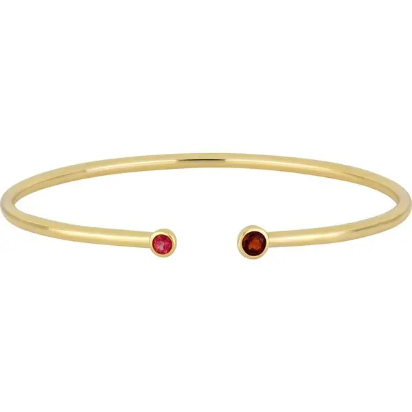 Bony Levy Jewel Embellished 14k Gold Cuff Bracelet - 14k Yellow Gold Mix Stone