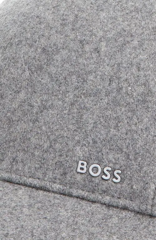 BOSS Wool-blend Baseball Cap - Medium Grey