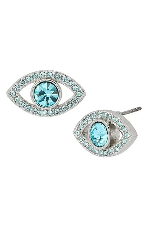Kurt Geiger Pave Evil Eye Stud Earrings - Blue