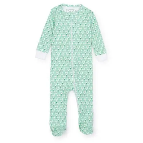 LILA AND HAYES Parker Zipper Pajama - Golf Putting Green