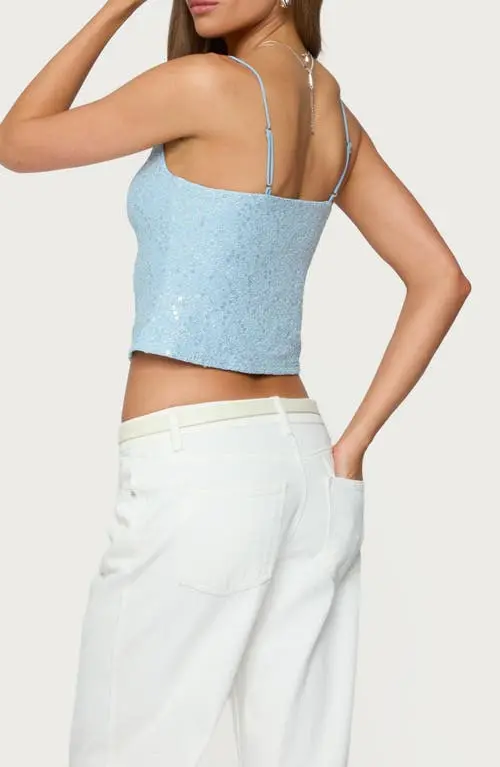 EDIKTED Sequin Crop Camisole