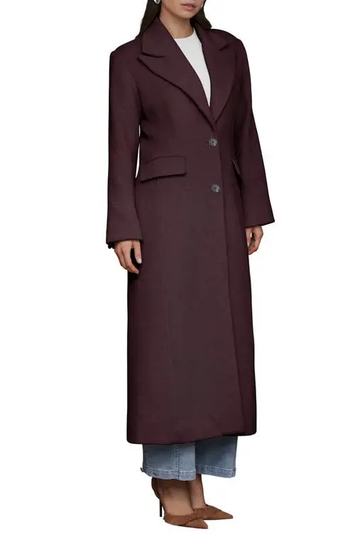 Avec Les Filles Strong Shoulder Hourglass Single Breasted Coat