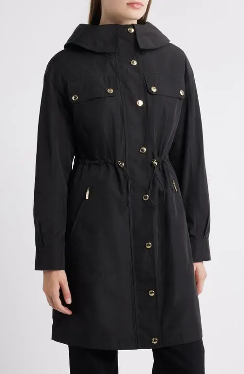 Michael Kors Fold-over Hood Jacket - Black