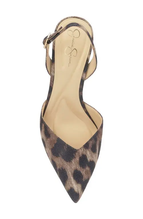Jessica Simpson Fyvera Slingback Pump - Safari Combo