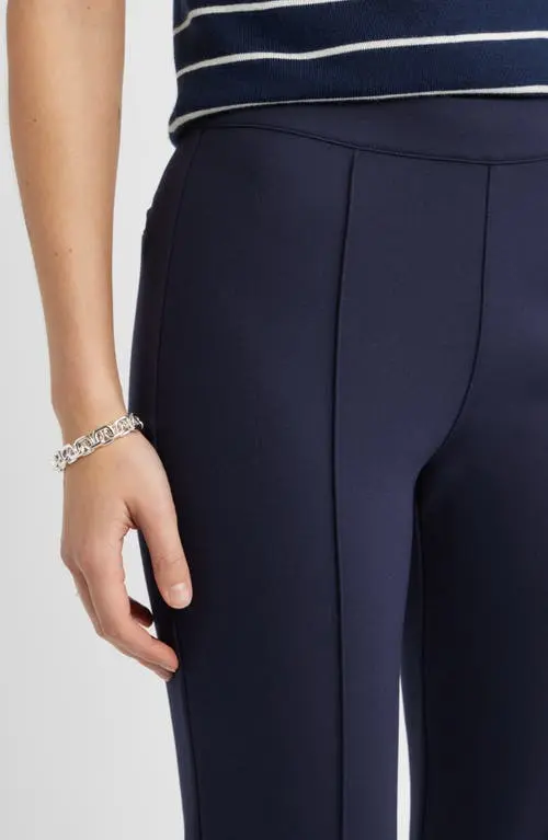 Caslon Stretch Ponte Kick Flare Leg Pants - Navy Night