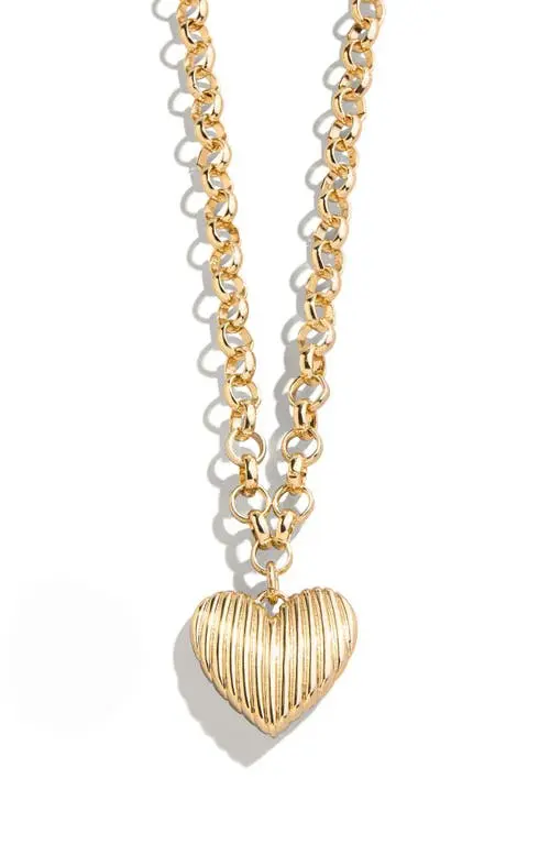 Baublebar Heart Pendant Necklace - Gold