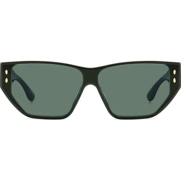 Isabel Marant 66mm Rectangular Sunglasses - Green/green