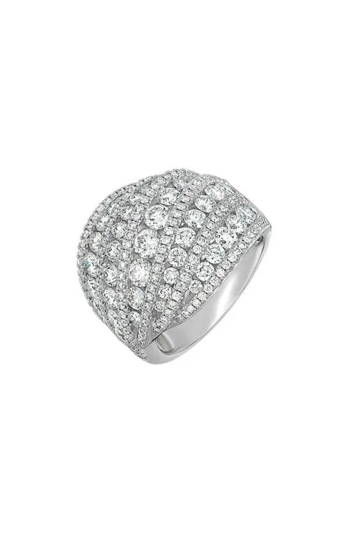 Bony Levy Audrey Diamond Dome Ring - 18k White Gold