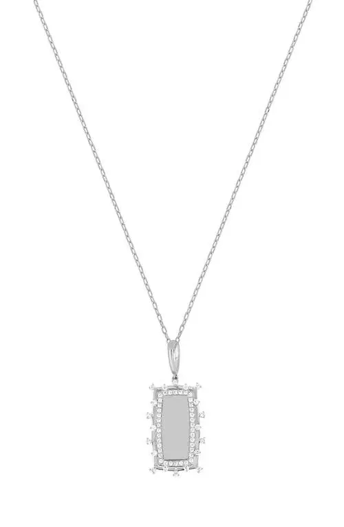 Bony Levy Kiera Diamond Medallion Pendant Necklace - 18k White Gold