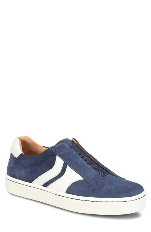 BØRN Beck Leather Slip-on Sneakers - Navy Suede