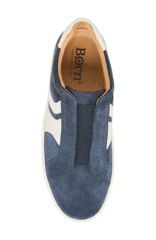 BØRN Beck Leather Slip-on Sneakers - Navy Suede