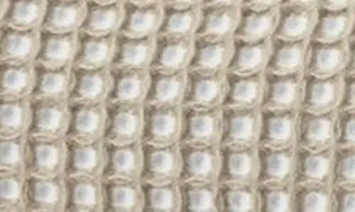 BOLL & BRANCH Waffle Knit Two-tone Bed Blanket - White/oak